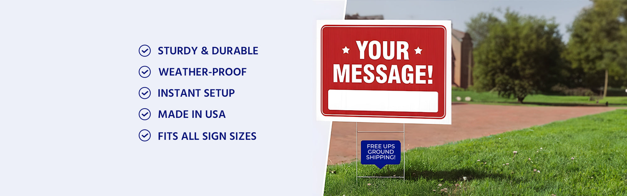 Yard Sign Stakes | 18" x 24" or Smaller | – SignHero