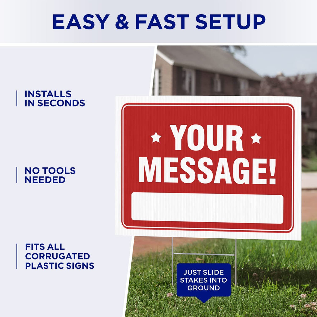 Yard Sign Stakes (15" Tall) | SignHero