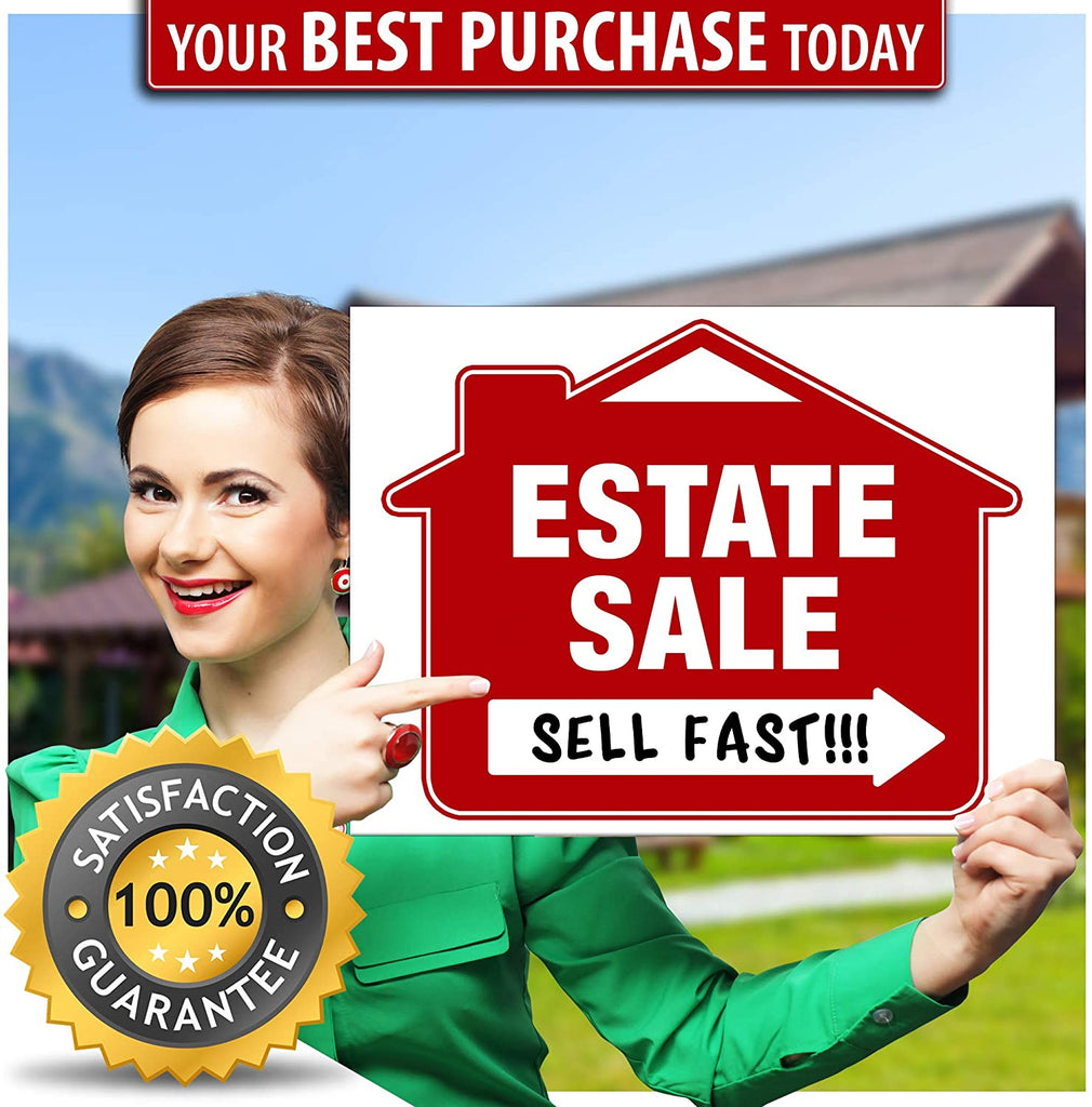 Estate Sale Signs with Stakes | 24" x 18" | Sign Hero – SignHero